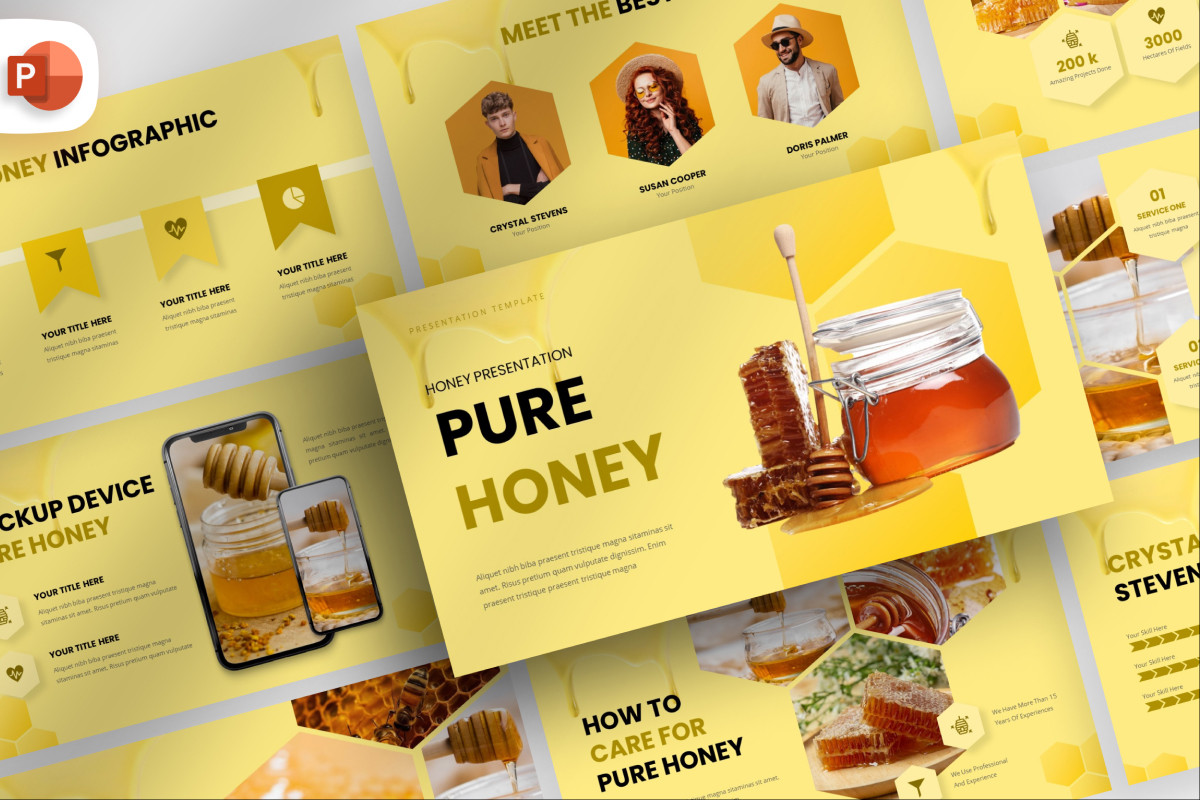 Pure Honey Presentation Template | Nulivo Market